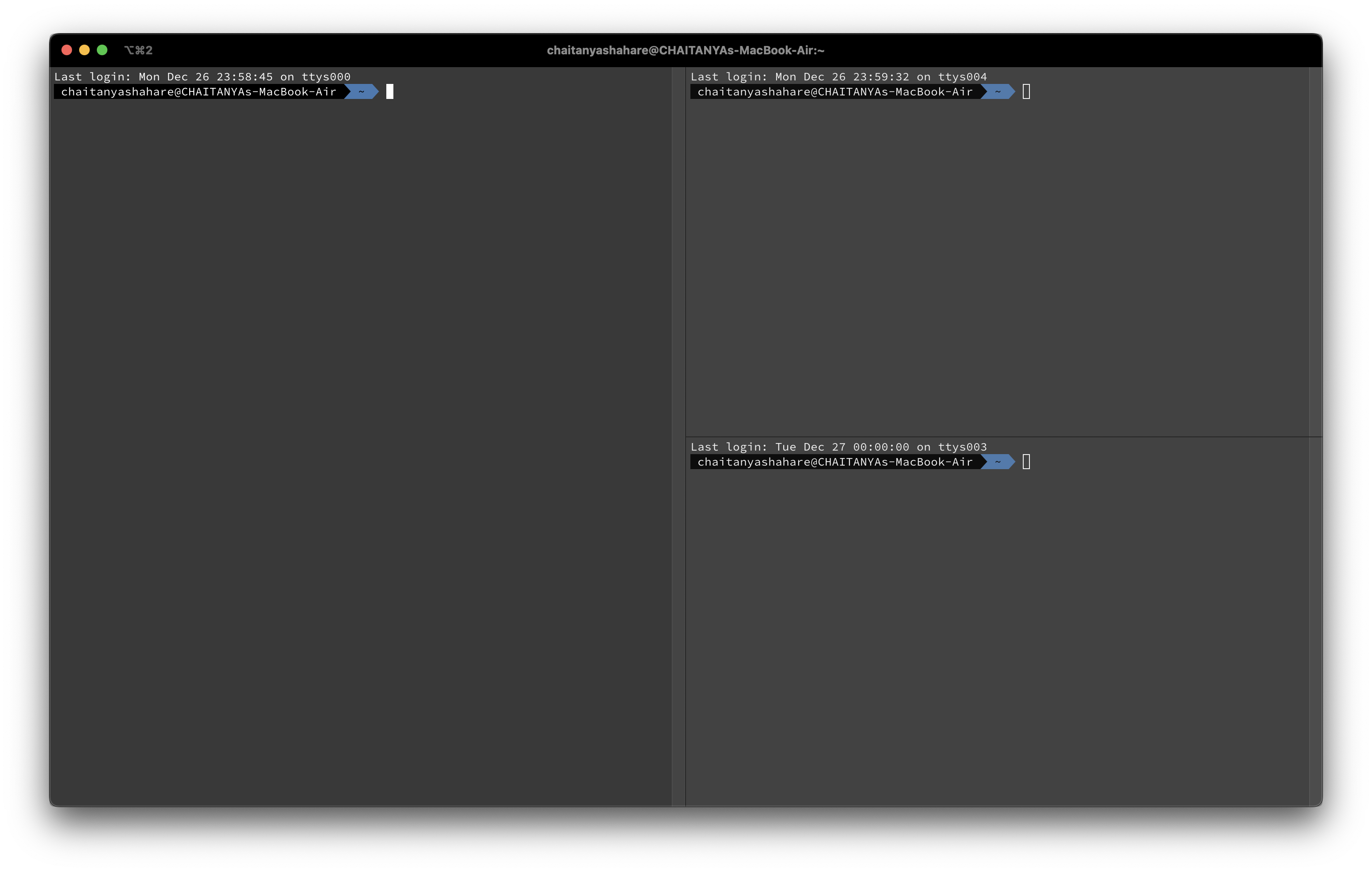 How to hide split pane title bars in Iterm2 MacOS | Chaitanya's blog